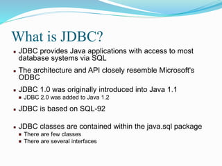 Jdbc | PPTX