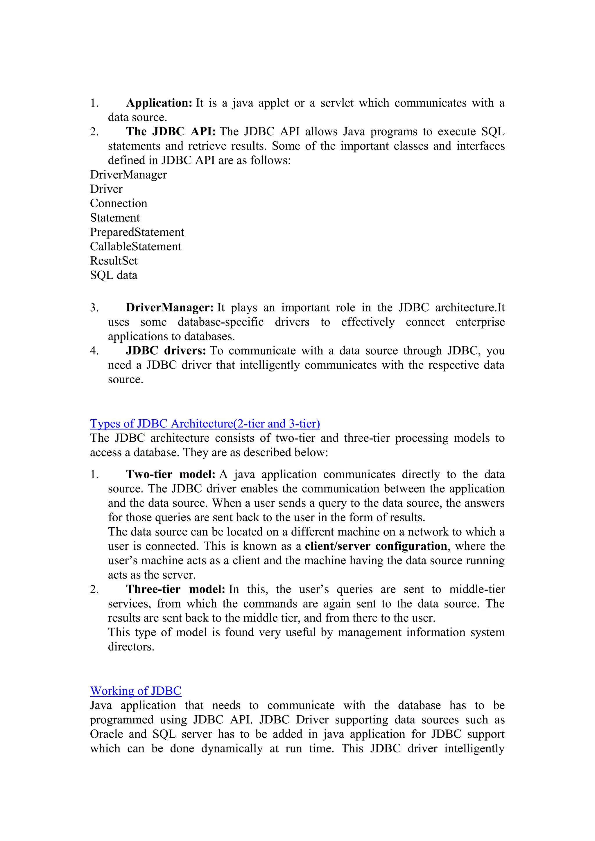 JDBC-Introduction | PDF