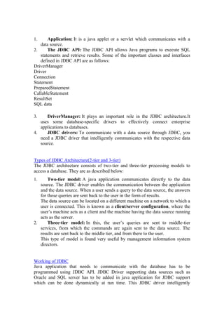 JDBC-Introduction | PDF