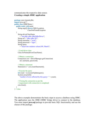 JDBC-Introduction | PDF