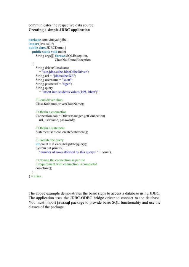 JDBC-Introduction | PDF