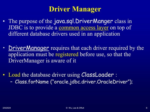 java database connectivity drivers tutorial | PPT java database connectivity drivers tutorial | PPT