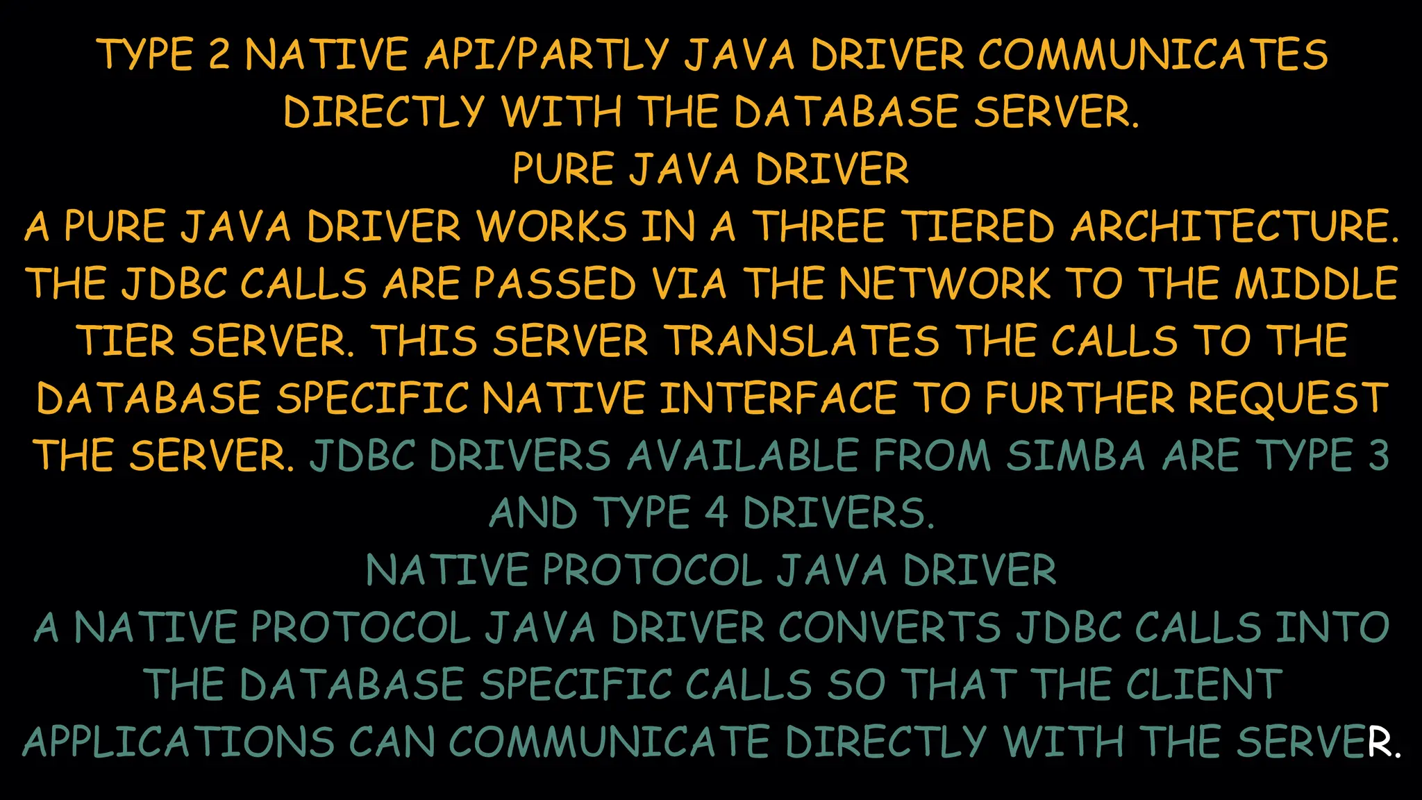 java data base connectivity (JDBC) presentation | PPT