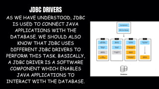 java data base connectivity (JDBC) presentation | PPTX | Databases | Computer Software and ...