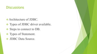 Jdbc | PPTX