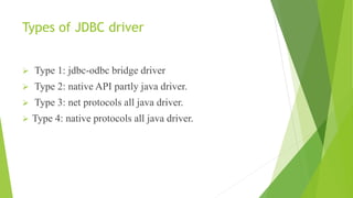 Jdbc | PPTX