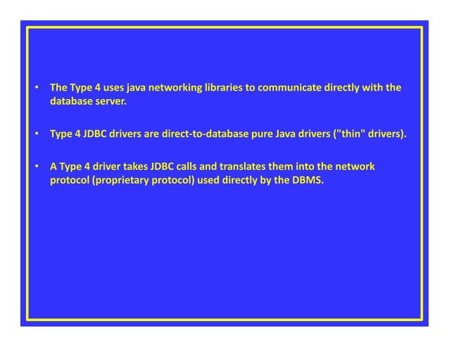 Java Database Connectivity Jdbc Part 1 Ppt