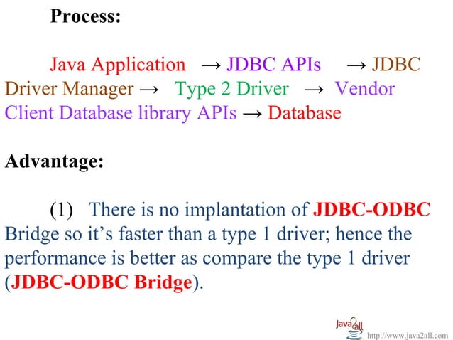 Jdbc architecture and driver types ppt | PPS