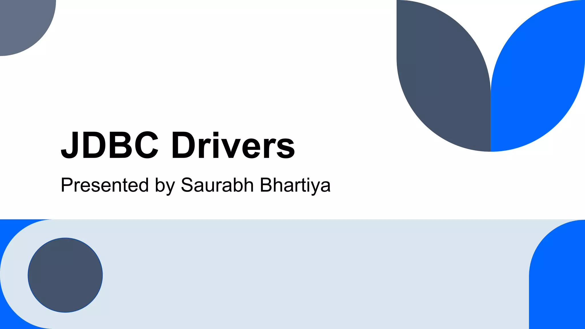 Jdbc drivers | PPT