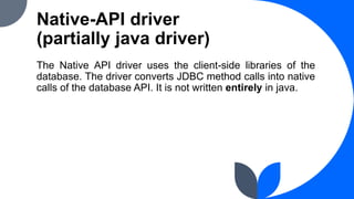 Jdbc drivers | PPT
