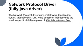 Jdbc drivers | PPT
