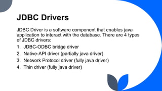 Jdbc drivers | PPT