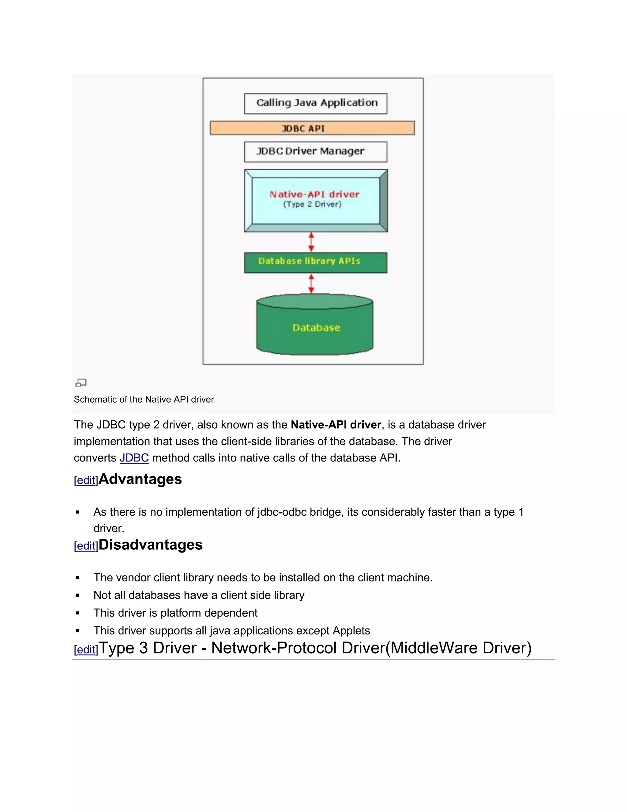 Jdbc driver types | PDF