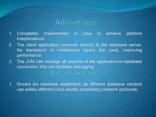 JDBC Driver Types | PPTX