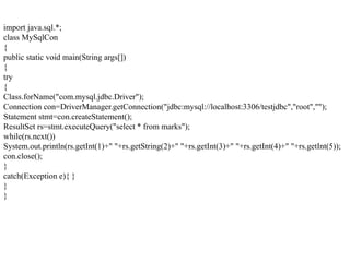 Java Data Base Connectivity concepts.pptx