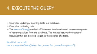 JDBC : Java Database Connectivity | PDF