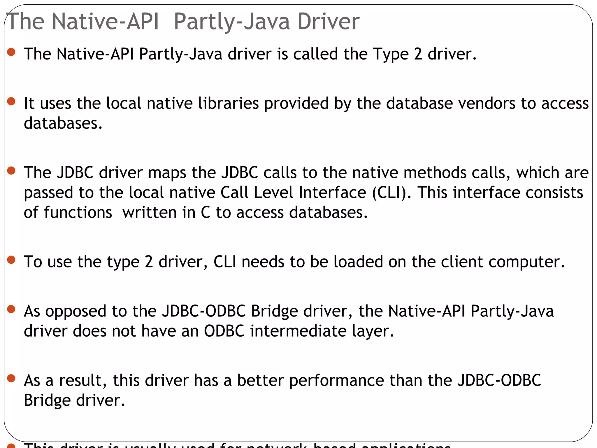Jdbc ppt | PPT | Databases | Computer Software and Applications