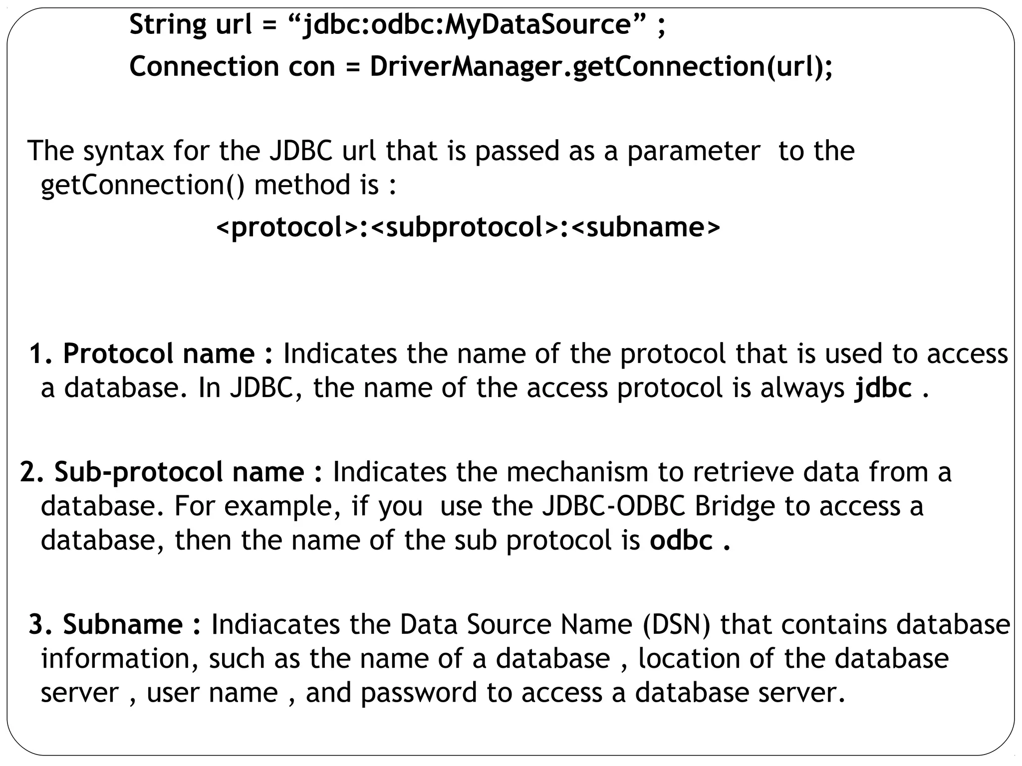 Jdbc ppt | PPT | Databases | Computer Software and Applications