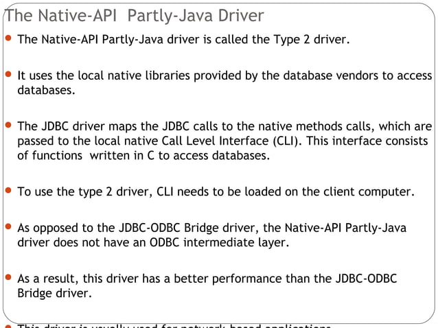 Jdbc ppt | PPT | Databases | Computer Software and Applications