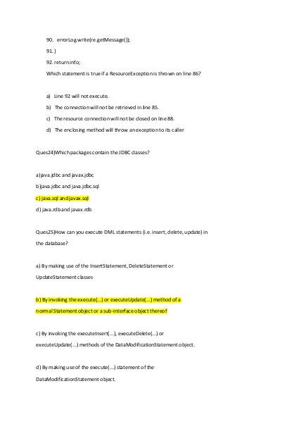 JDBC Questions with ans.pdf