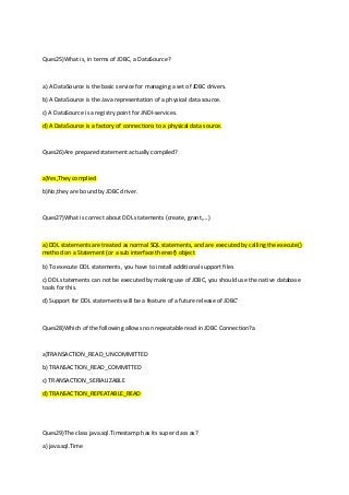 JDBC Questions with ans.pdf