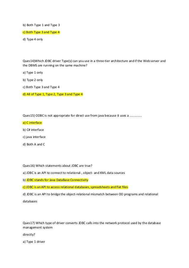 JDBC Questions with ans.pdf