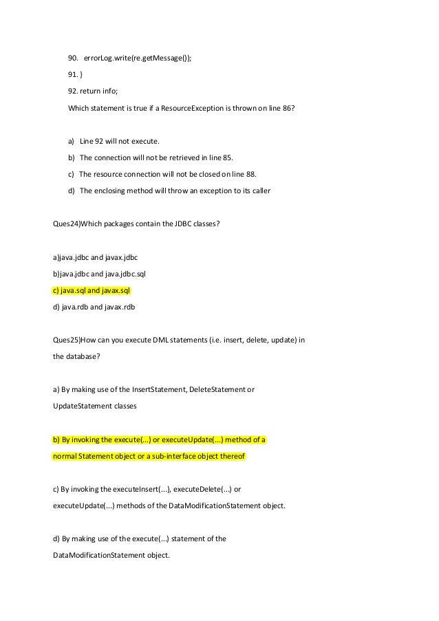 JDBC Questions with ans.pdf