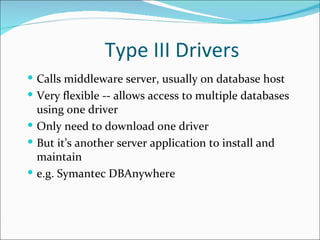 Jdbc ppt | PPT | Databases | Computer Software and Applications