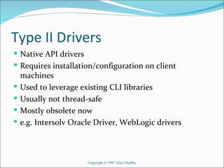 Jdbc ppt | PPT | Databases | Computer Software and Applications