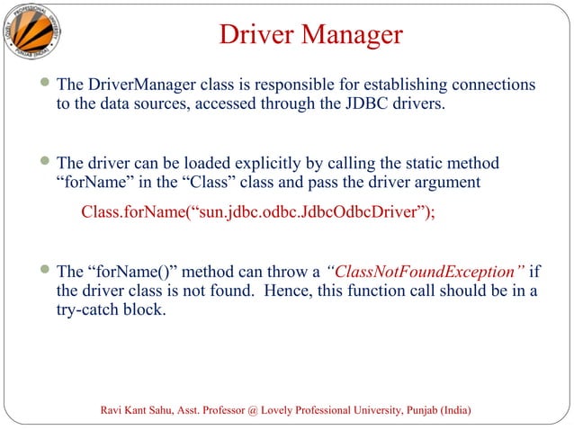 Jdbc slide for beginers | PPT