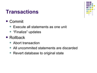 JDBC Tutorial | PPT | Databases | Computer Software and Applications
