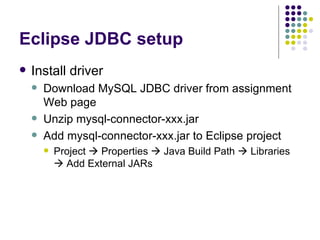 JDBC Tutorial | PPT