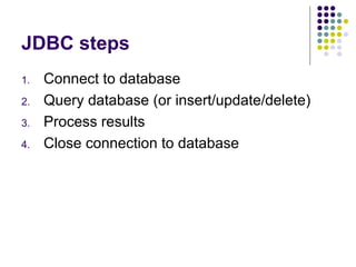 JDBC Tutorial | PPT