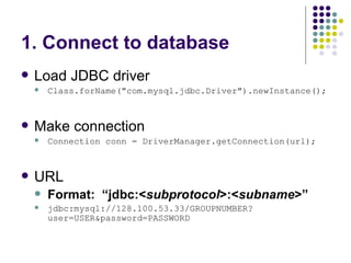 JDBC Tutorial