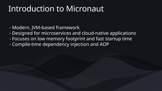 The Framework Redefining Java for Microservices and Beyond | PPTX