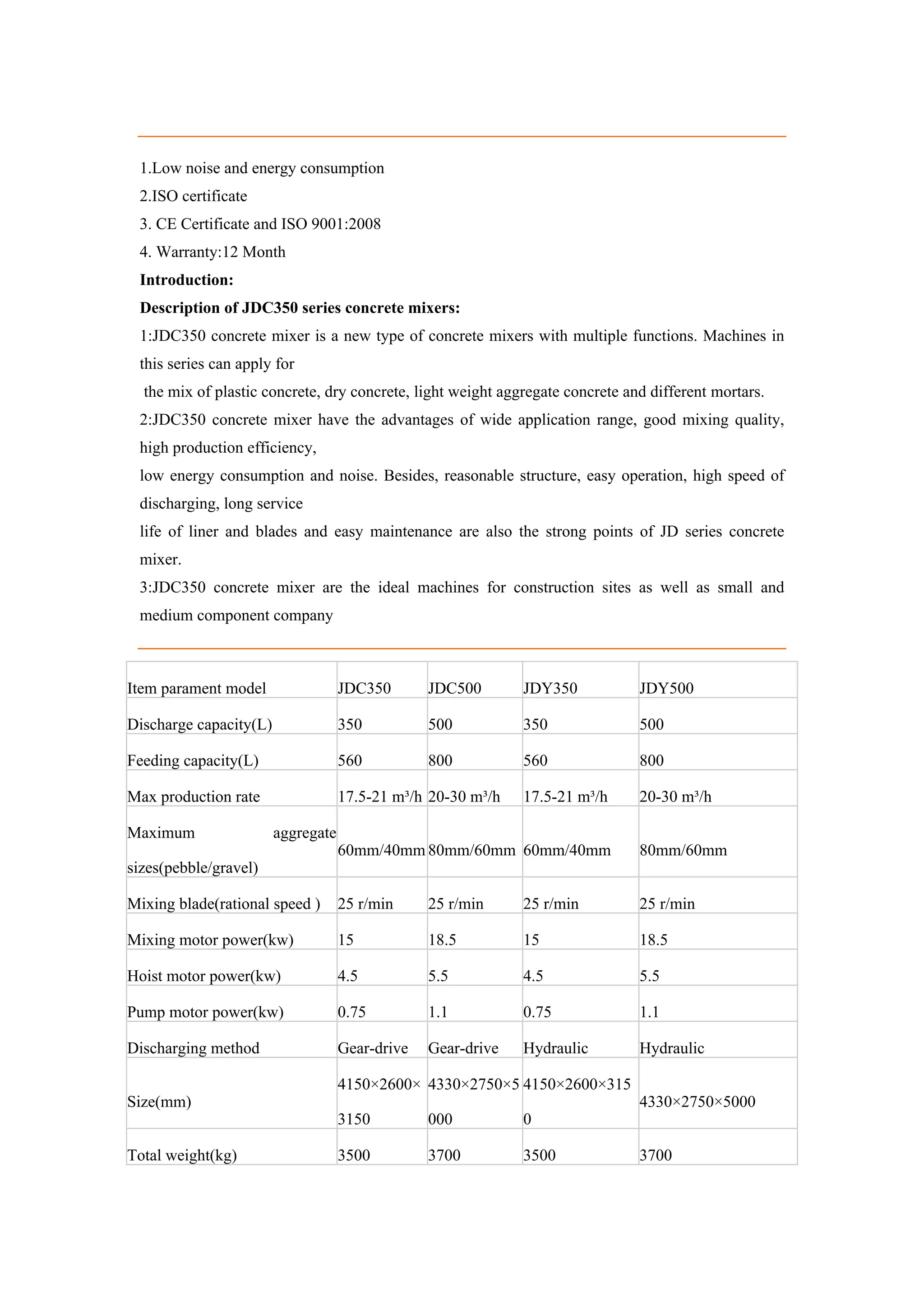 Jdc single shaft concrete mixer | PDF