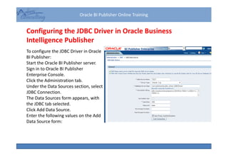 An Introduction on BI Publisher & JD Edwards Integration | PDF