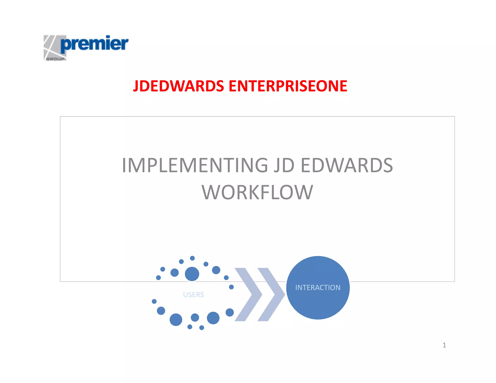 Jdedwards EnterpriseOne Implementing Workflow | PDF