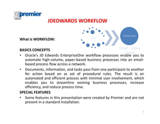 Jdedwards EnterpriseOne Implementing Workflow | PDF