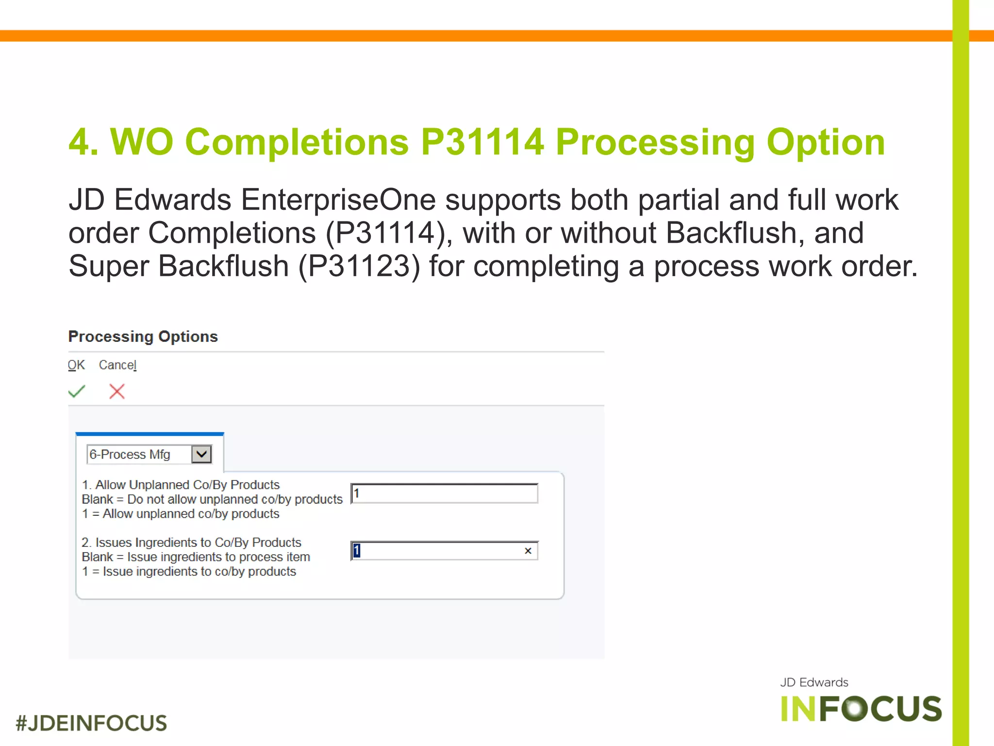 JD Edwards EnterpriseOne Process Manufacturing Presentation Quest ...