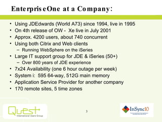 Jde e1 technical change mgmt | PPT