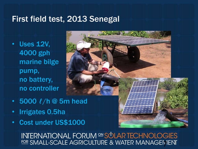Small-scale Solar Irrigation Is Now Affordable | PDF