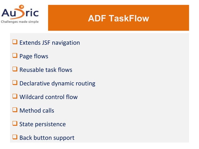 J Developer Oracle Adf Introduction Ppt