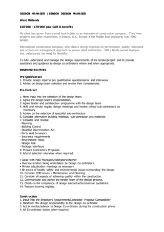 Design Manager | PDF