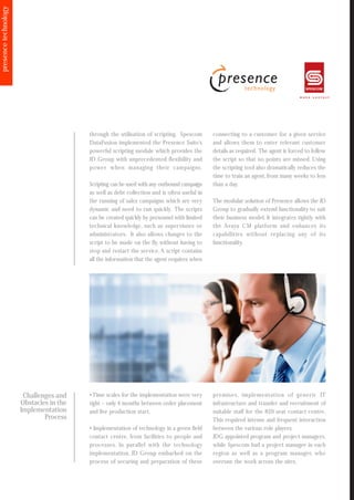 Presencetech & JD Group Case Study | PDF