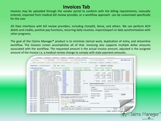 JDi Data Claims Manager Overview | PPTX