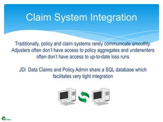 JDi Data Claims Management & Policy Administration System Overview | PPTX