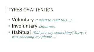 Science of Attention for Learning | PPTX