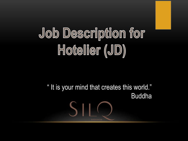 JD (job description) | PPT