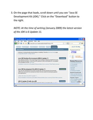Java Configuration on Windows Xp | PDF